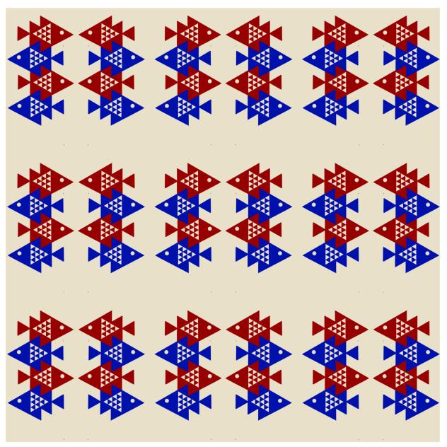 Red & Blue - Pattern - ibisPaint