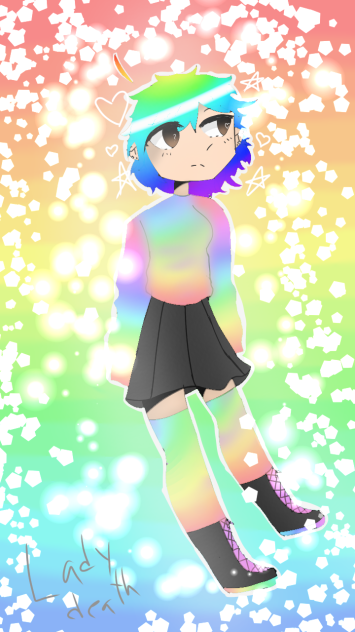 Rainbow girl - ibisPaint