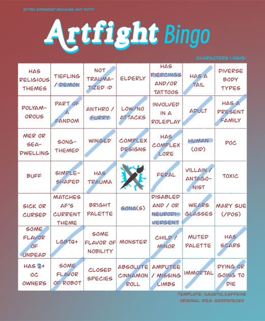 ArtFight Bingo - ibisPaint