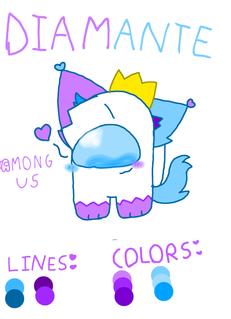 diamante pero among us - ibisPaint