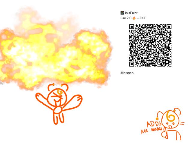 Fire brush - ibisPaint