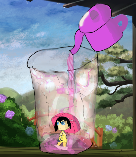 Girl in a cup - ibisPaint