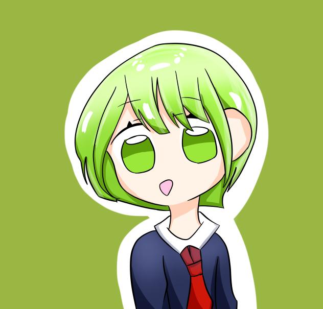 Random green haired chibi girl - ibisPaint
