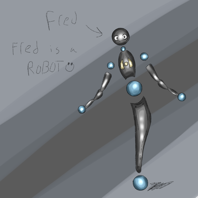 Fred the robot - ibisPaint