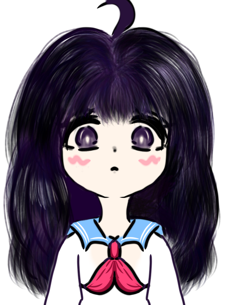 chibi tóc tým 🙈 - ibisPaint