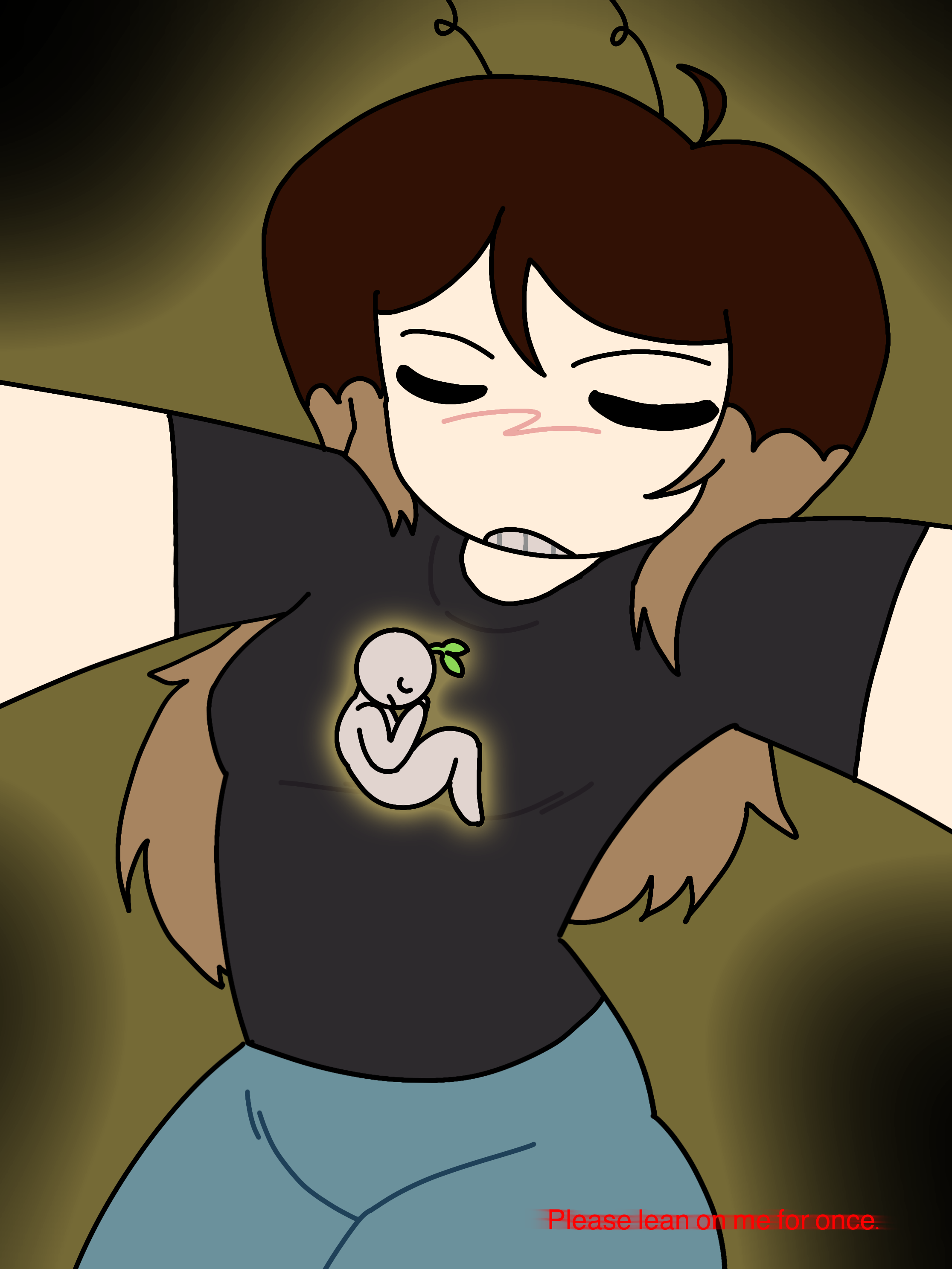 Please lean on me for once. - ibisPaint