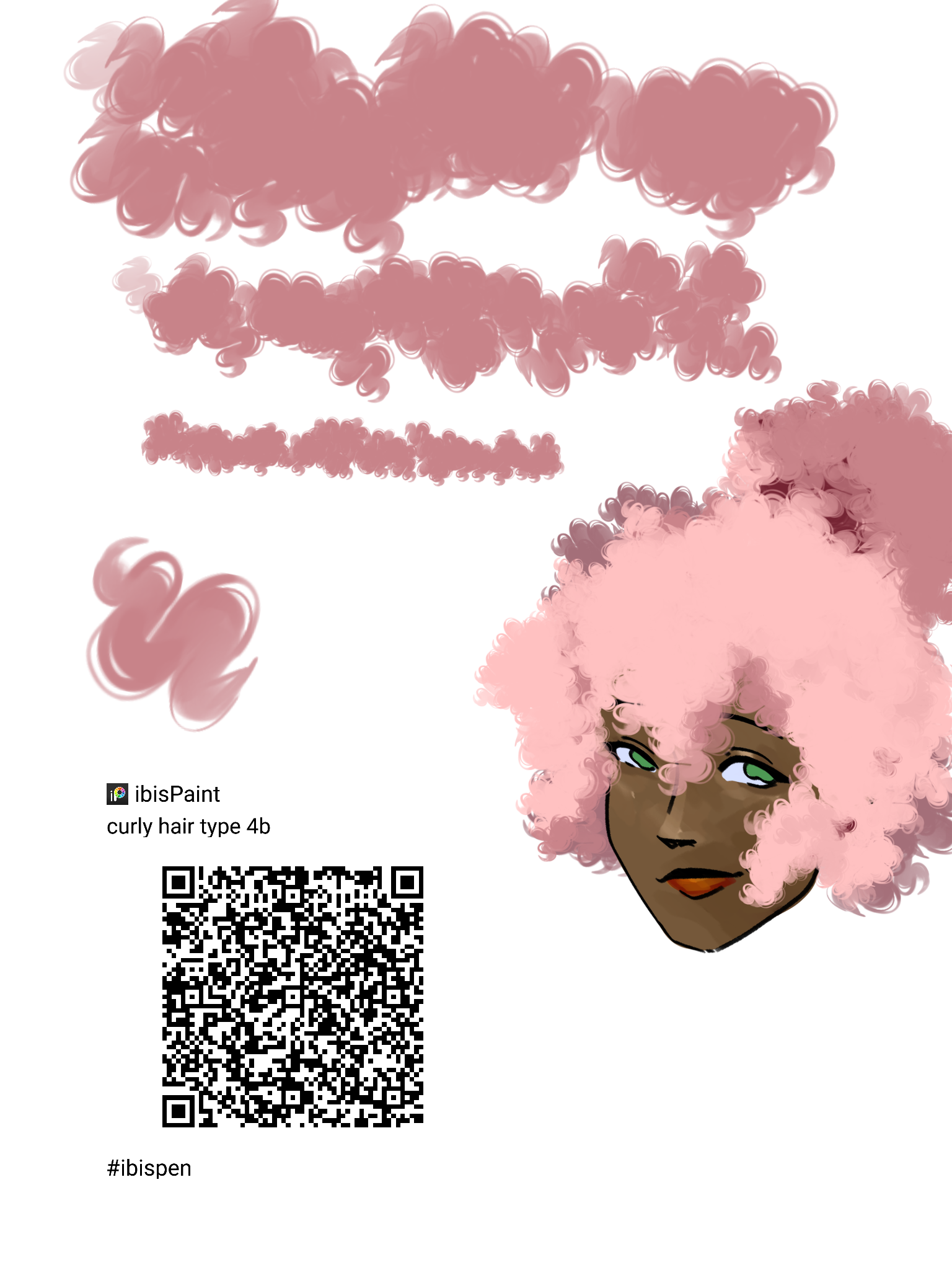 curly hair - ibisPaint