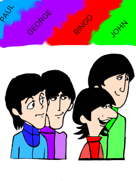 The Beatles cartoon - ibisPaint