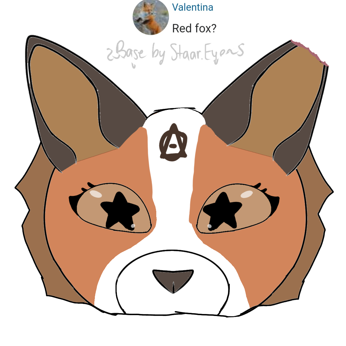 red fox therianfurry mask idea - ibisPaint