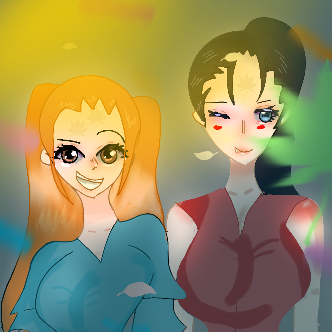 nami and robin fan art - ibisPaint