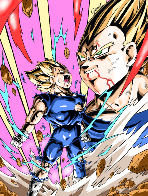 Vegeta Sacrifice - ibisPaint