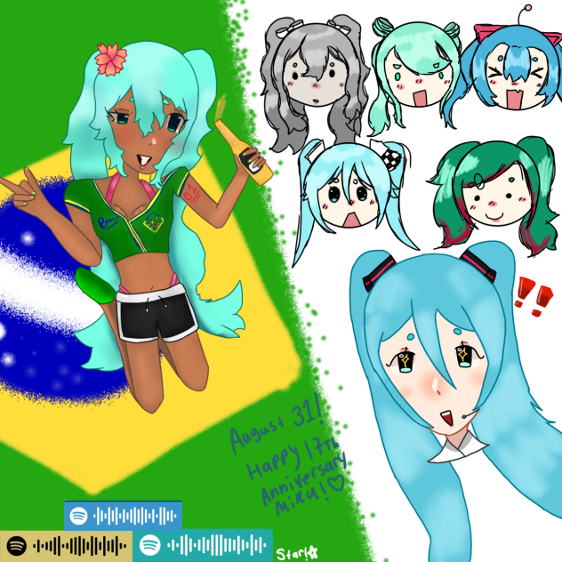 HAPPY 17TH BIRTHDAY ANNIVERSARY MIKU - ibisPaint