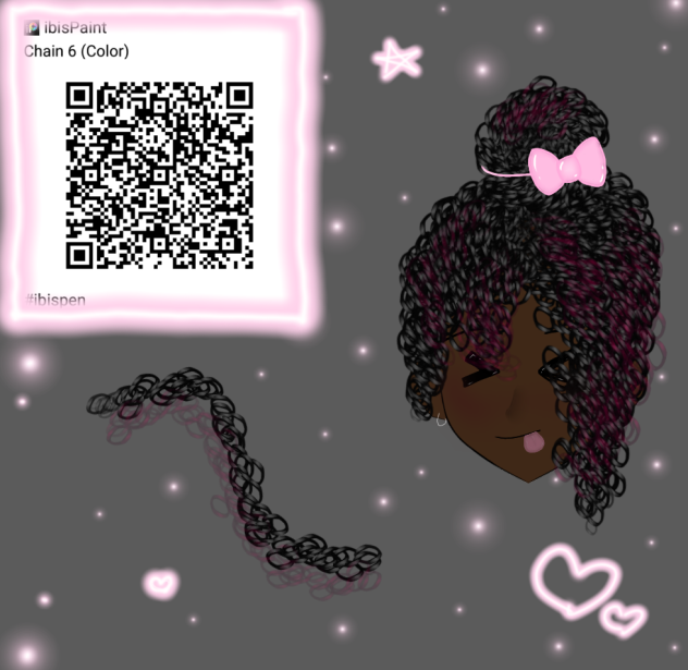 Curly Hair QR Code 3 - ibisPaint