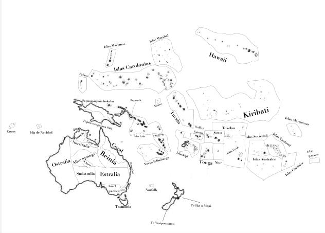 Mapa oceanico ficticio - ibisPaint