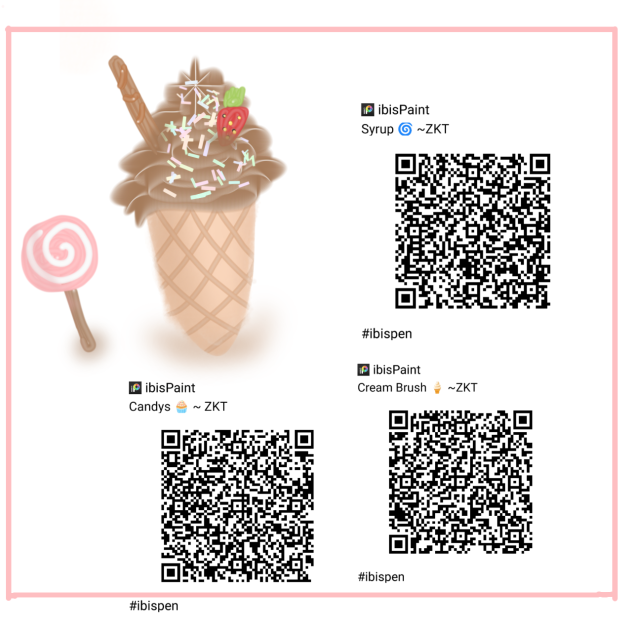 Ice cream pack brush - ibisPaint