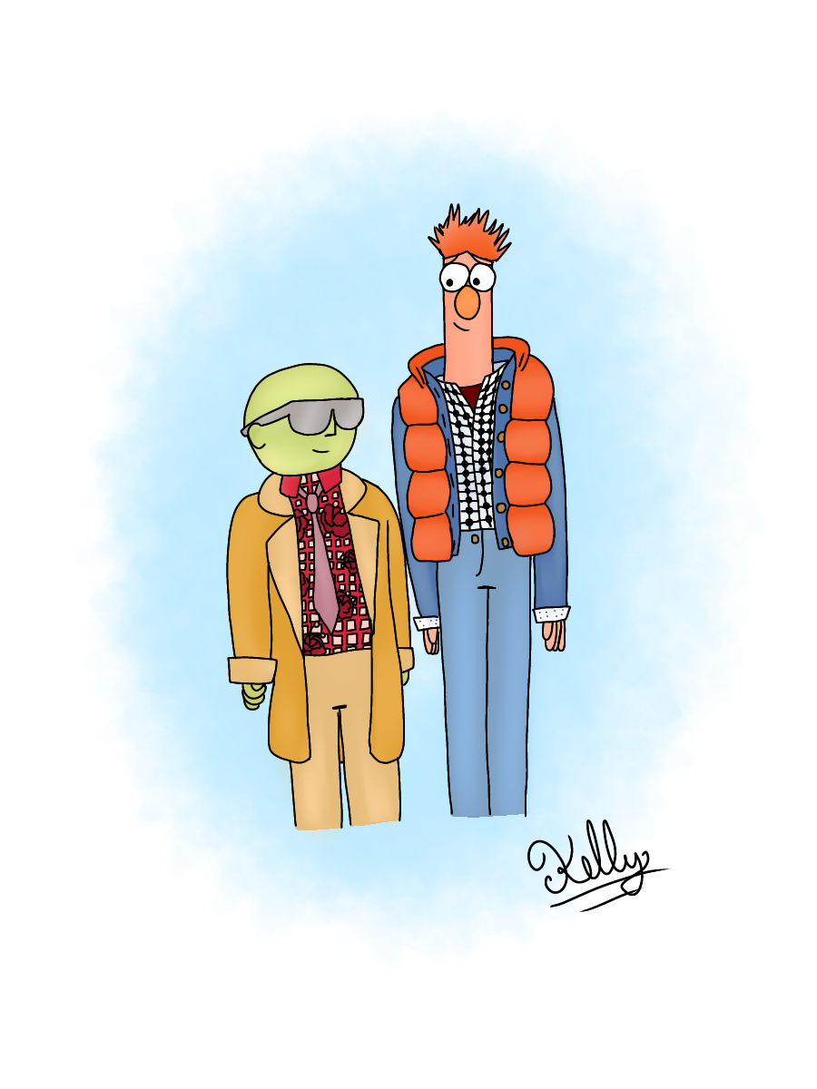 BEAKER AND BUNSEN AS DOC AND MARTY - ibisPaint