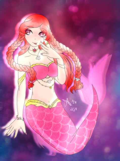 mermaid friend 🧡 - ibisPaint