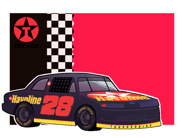 Texaco HAVOLINE #28 NASCAR [part 2] - ibisPaint