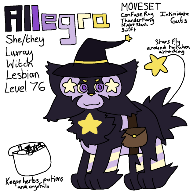 Witch Luxray OC - ibisPaint