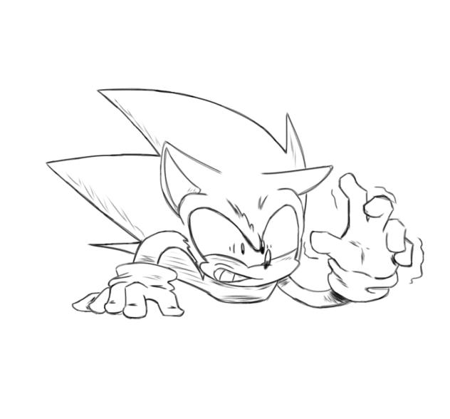 Sonic's Drowning (Base draw) - ibisPaint