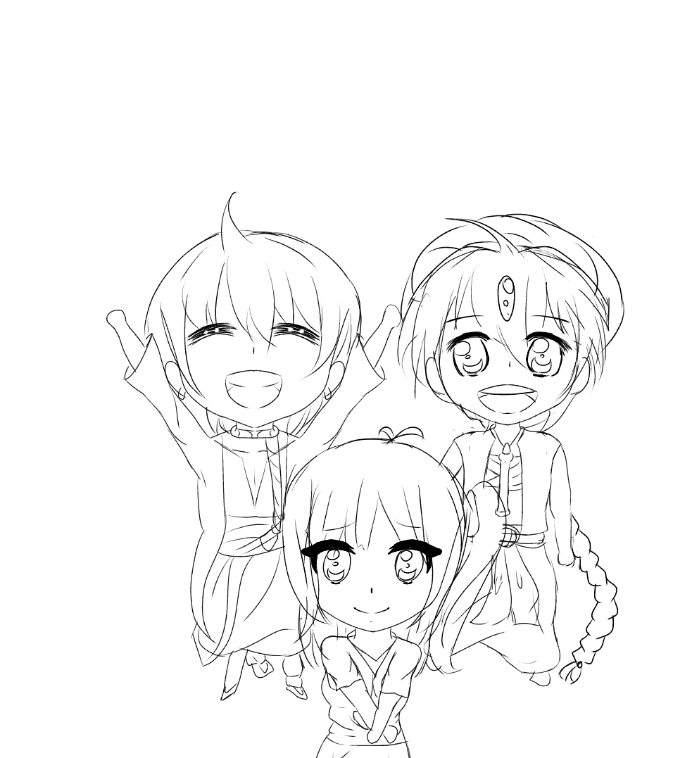 Alaadin,Alibaba,Morgiana - ibisPaint