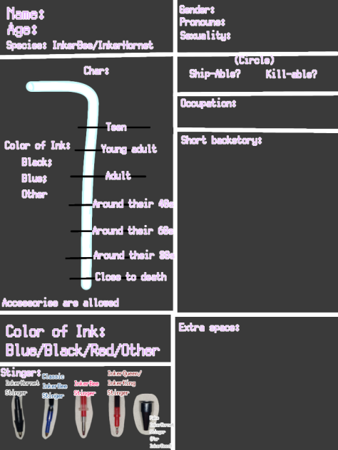 'The InkerBees' Char Sheet - ibisPaint