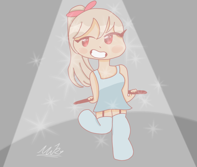A gurl performing - ibisPaint