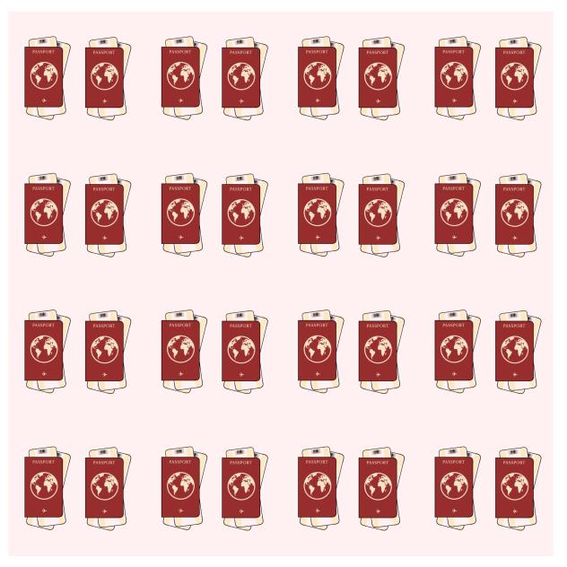 Red passport -Pattern - ibisPaint