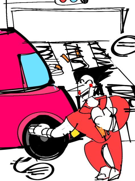 another spamton doodle - ibisPaint