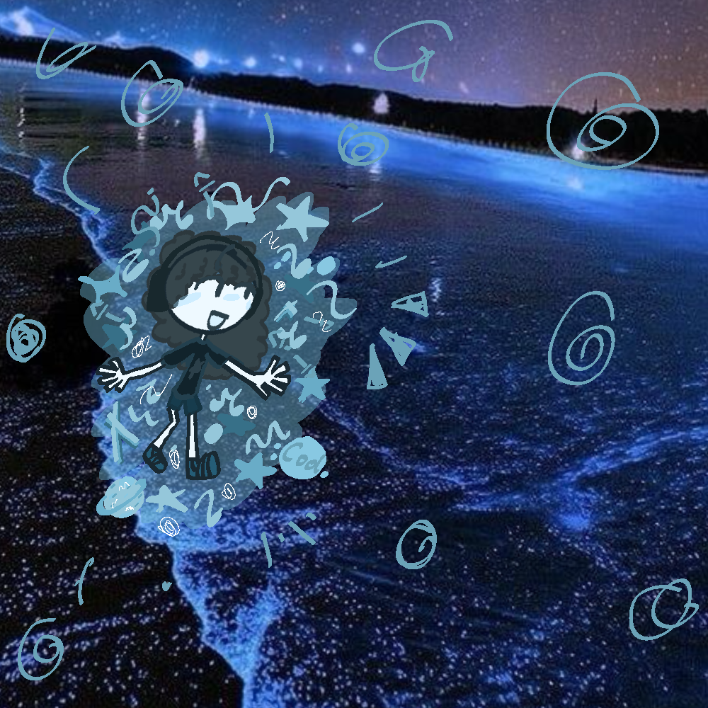 ME IN THE BLUE OCEAN - ibisPaint