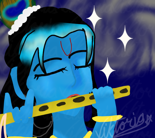happy Krishna Janmashtami - ibisPaint