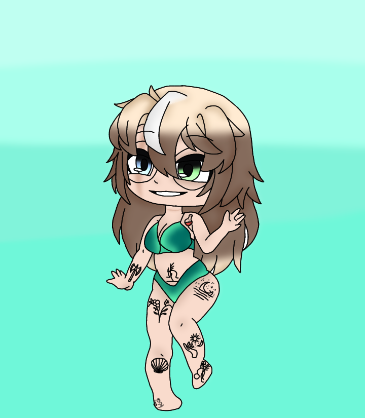 Leo showing off their tattoos - ibisPaint