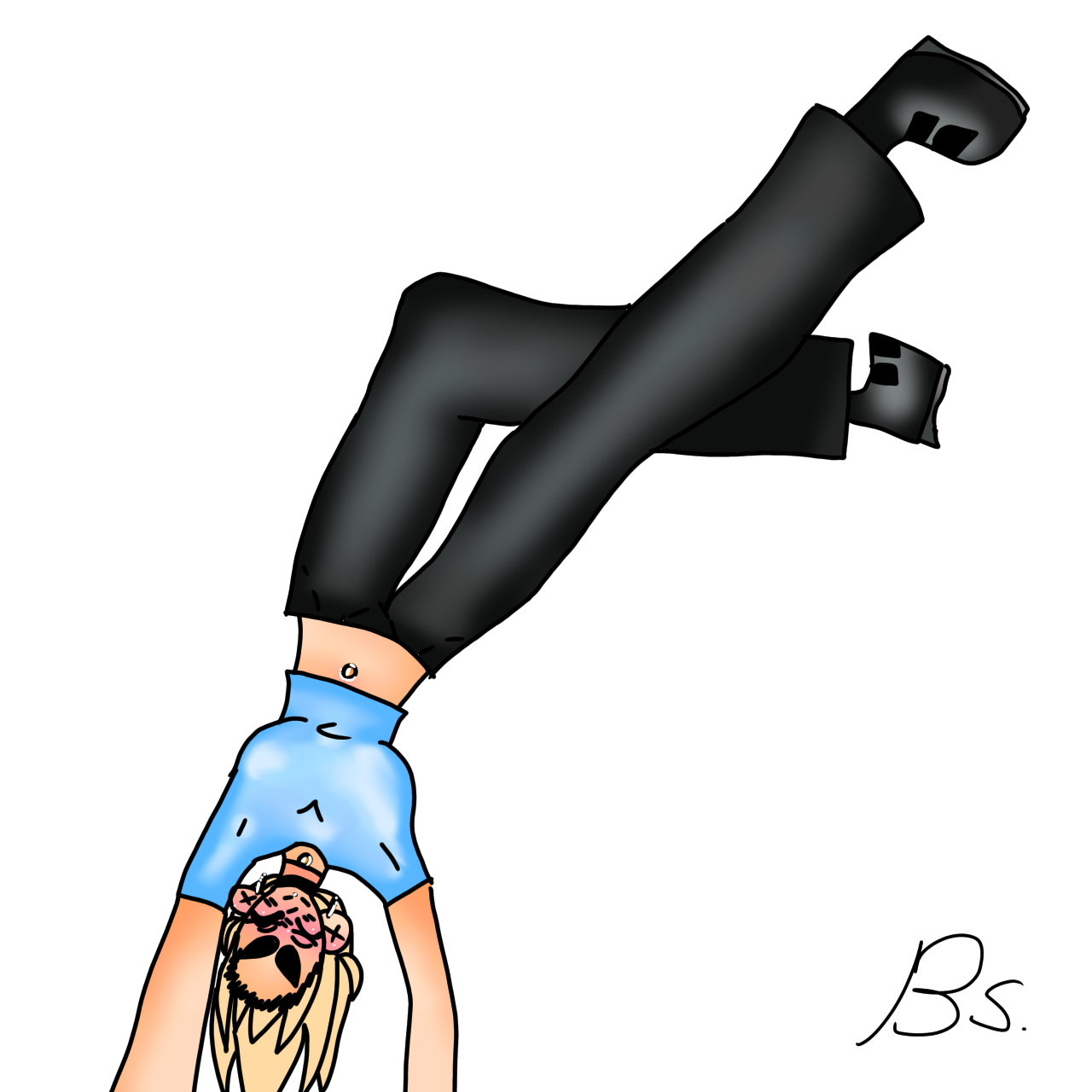 Handstand girly! 👧 - ibisPaint
