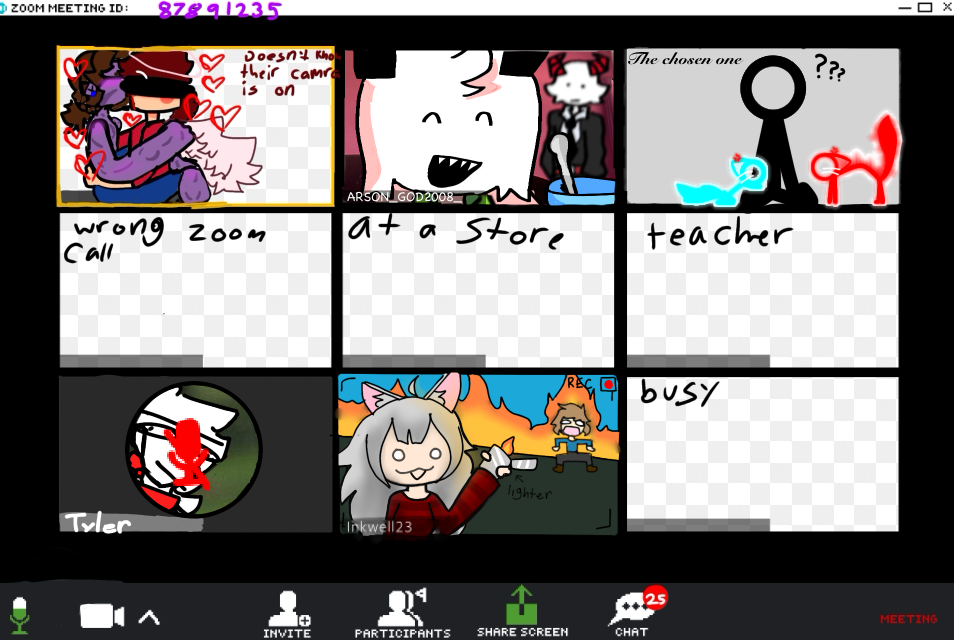 Zoom meeting collab - ibisPaint