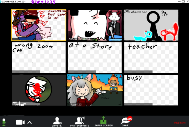 Zoom meeting collab - ibisPaint