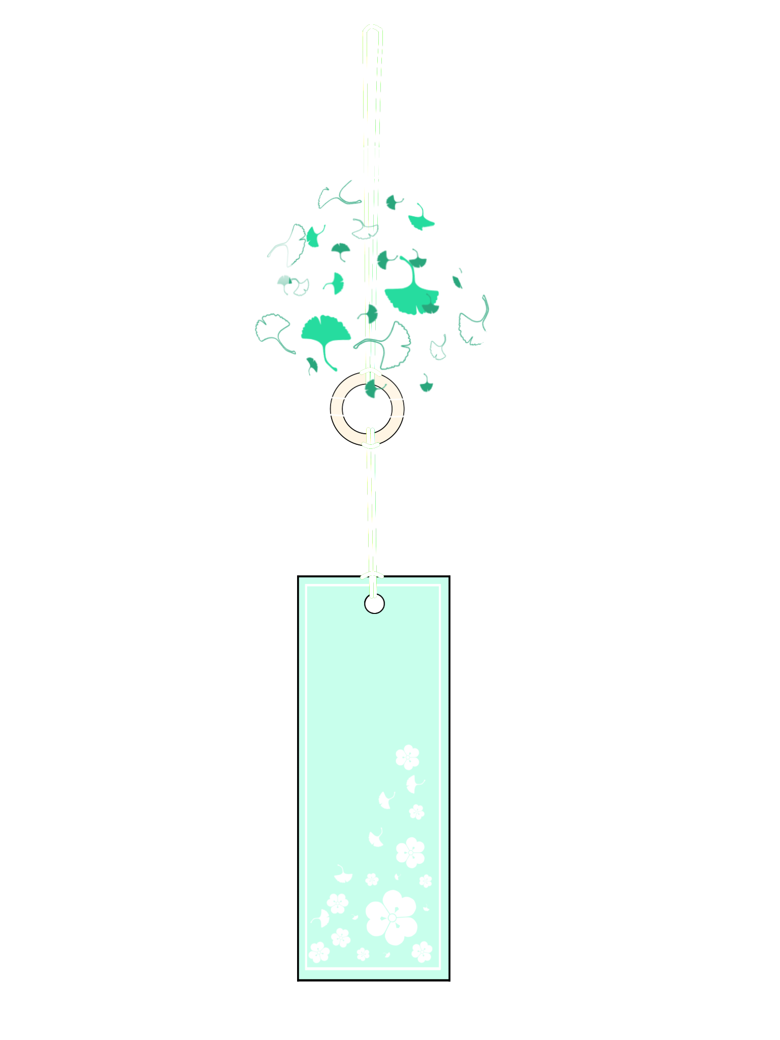 Wind chimes leaf - ibisPaint