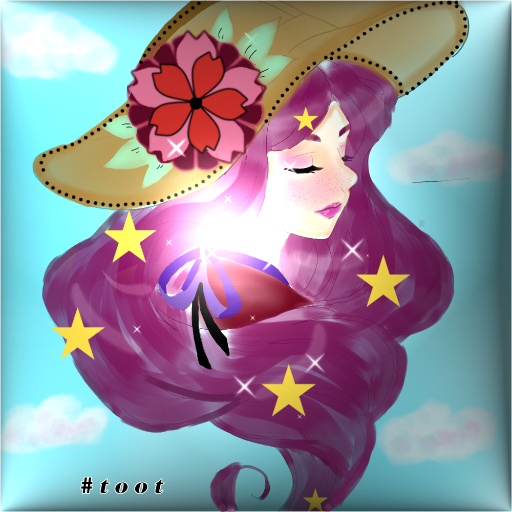 The girl's hat. - ibisPaint