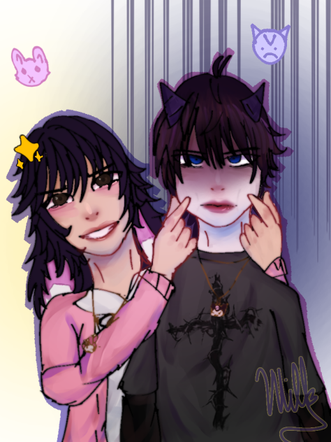 Tsuki! and Will - ibisPaint