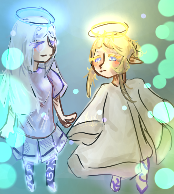 2 angel girls 🤩 - ibisPaint