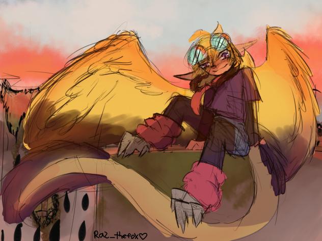 Redrew the bird man - ibisPaint