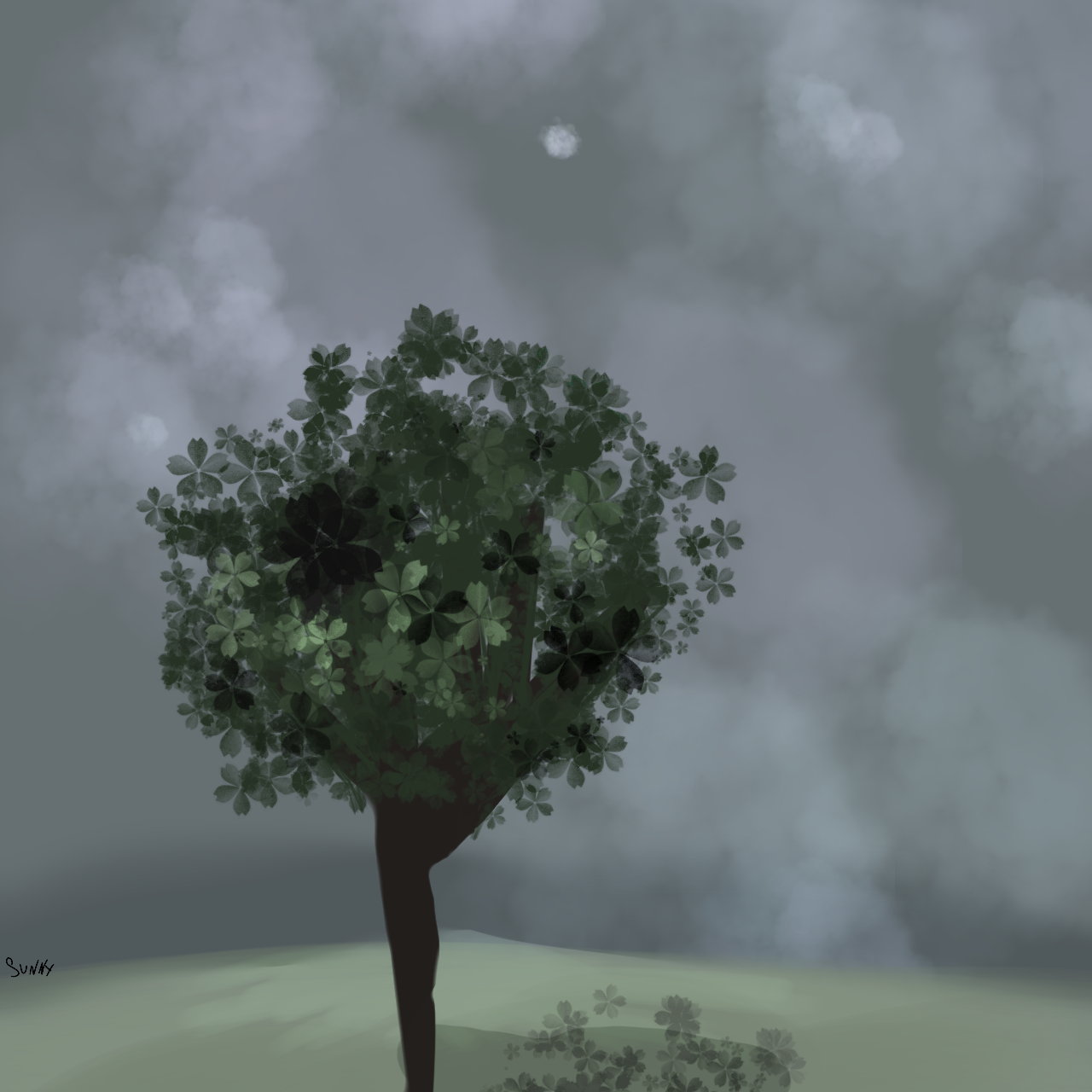 night tree - ibisPaint