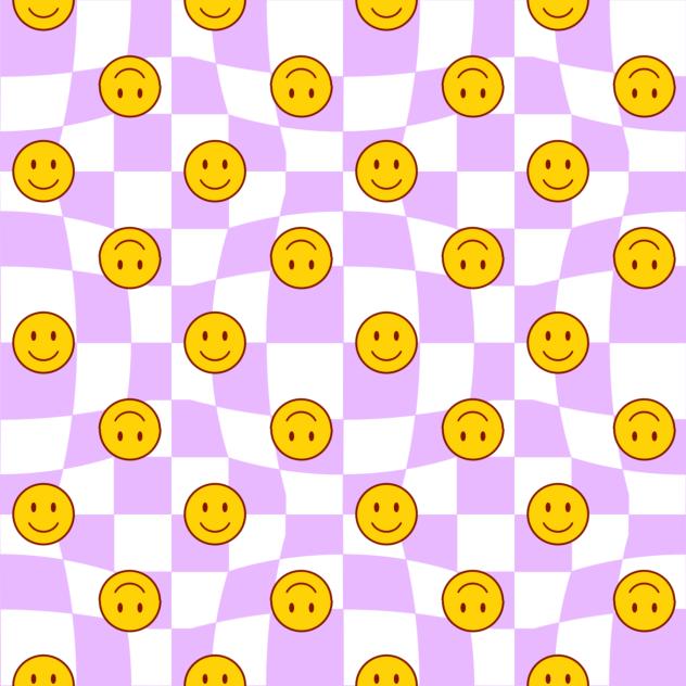 y2k smiley face pattern2 - ibisPaint