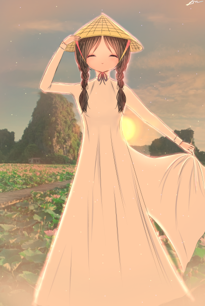 Ao Dai (colored) - ibisPaint