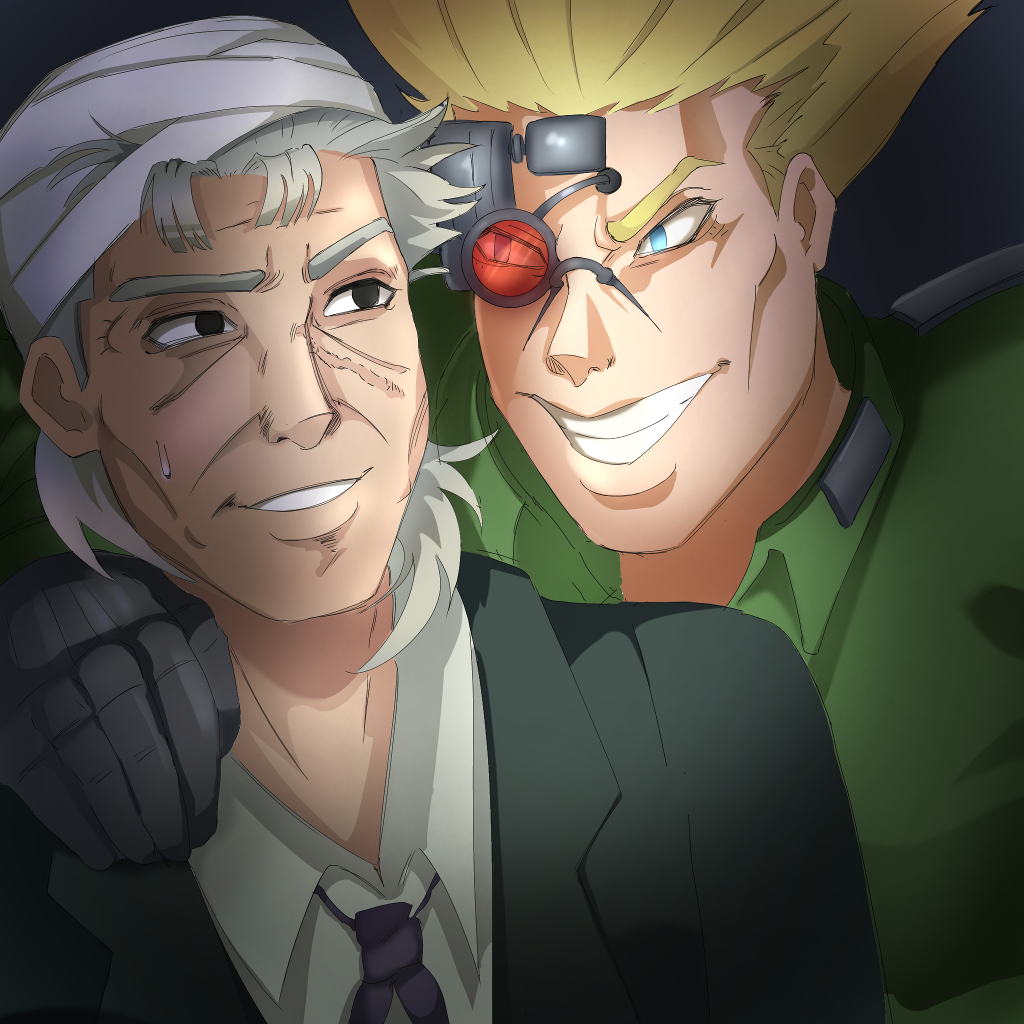 Speedwagon and Stroheim drawing 😋 - ibisPaint