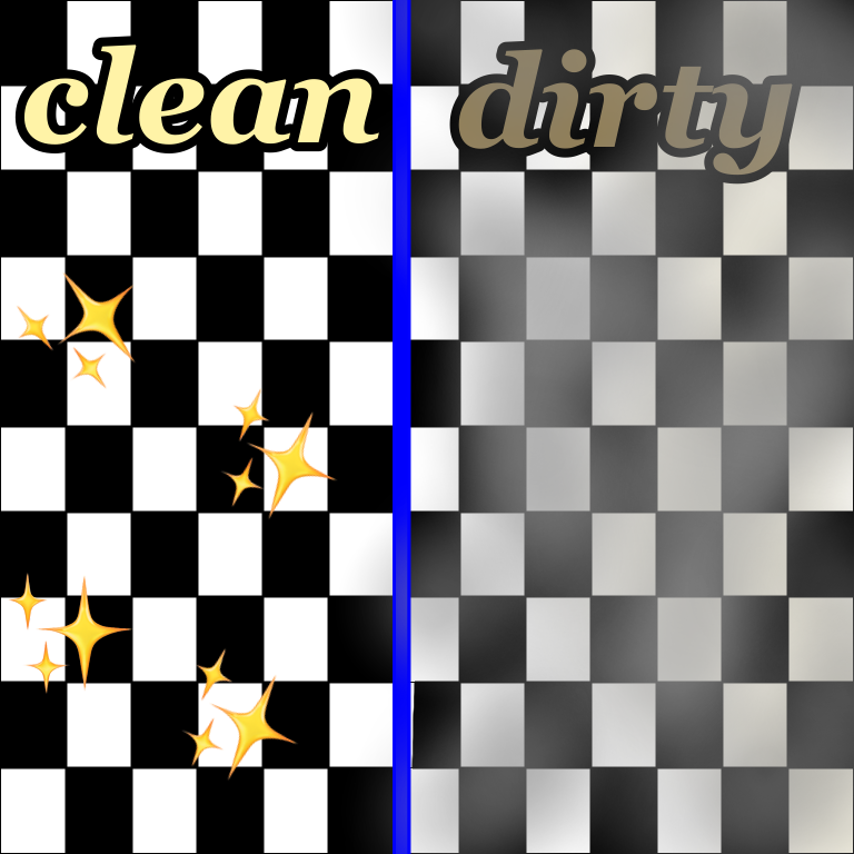Clean VS dirty - ibisPaint