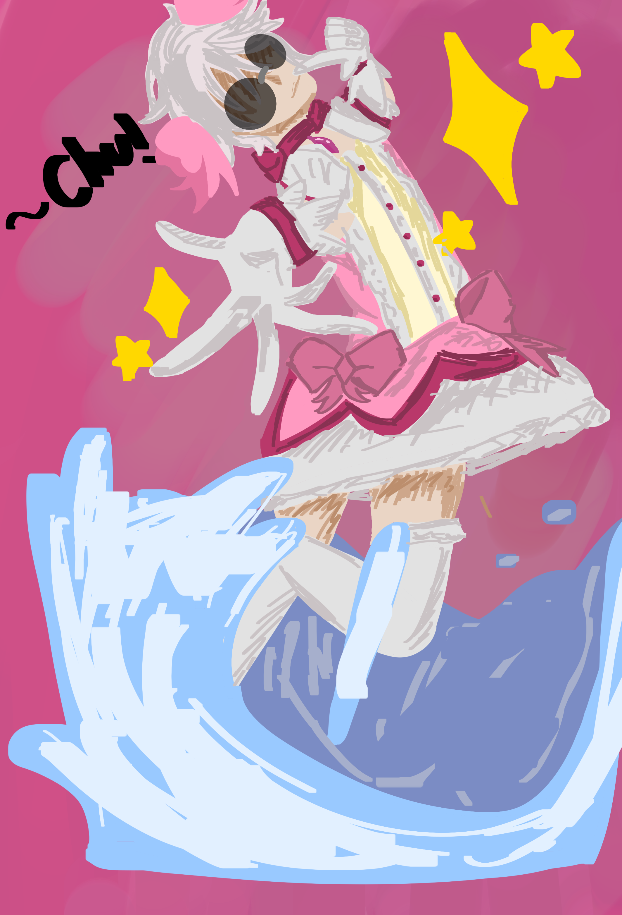 Gojo but it’s Madoka and i got lazy (HEL - ibisPaint