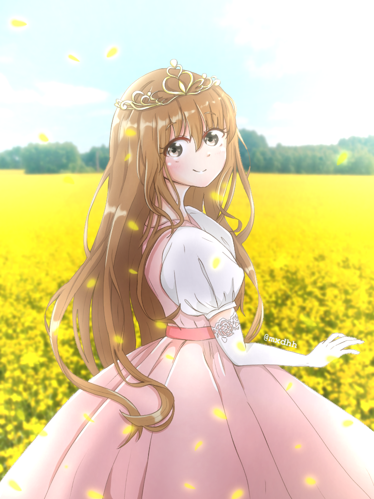 At Flower field - ibisPaint