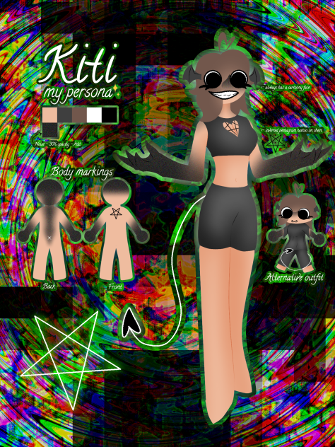 Updated persona ref sheet - ibisPaint