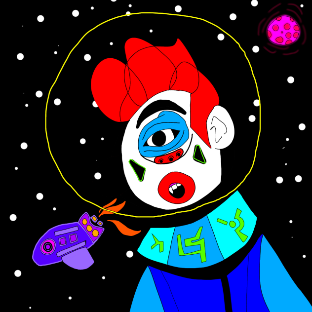COSMIC CLOWN FROM OUTER SPACE - ibisPaint