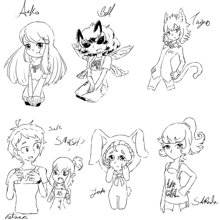BHNA OCS SKETCH BATCH - ibisPaint